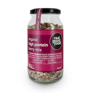 Real Good Food High Protein Mix Berry Organic (Jar) 280g | Kadac ...