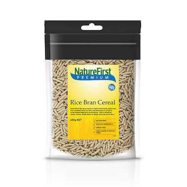 Nature First Rice Bran Cereal 400g | Kadac - Organic Natural Health